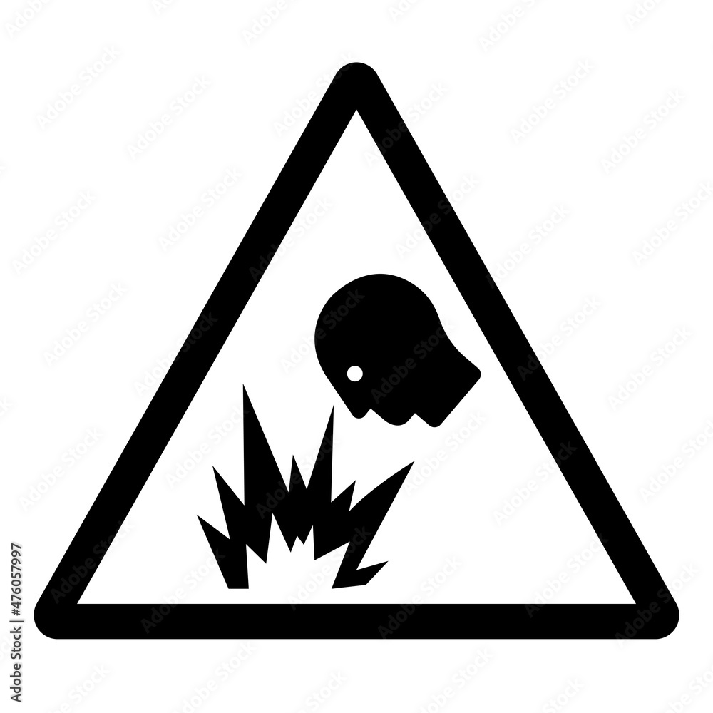 Arc Flash Hazard Eye Flying light Symbol Sign, Vector Illustration ...