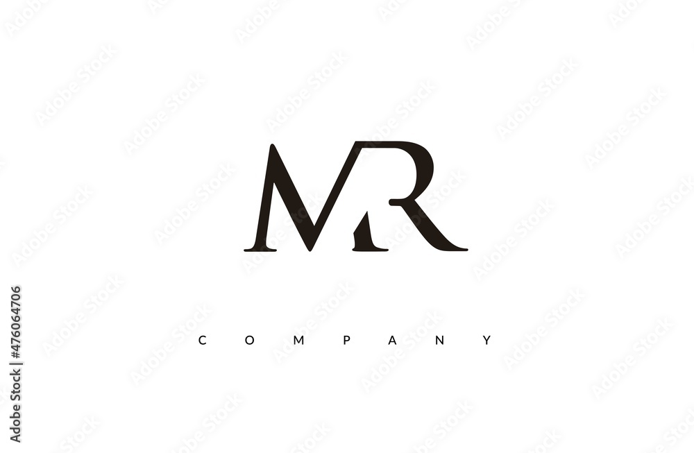 initial MR logo design vector Stock Vector | Adobe Stock