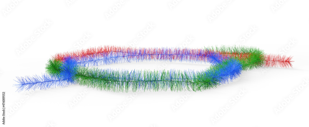 3D rendering of abstract falling bright particles. Glamorous rain for ...