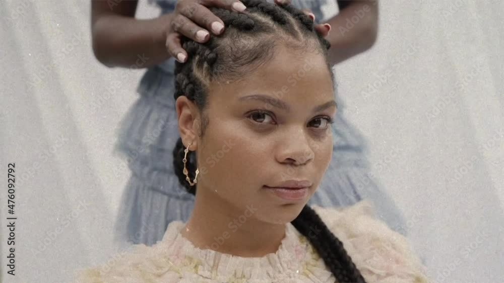 Black Models with Cornrows in Open Field Stock Video | Adobe Stock