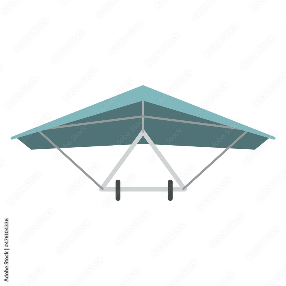 hang glider flat clipart vector illustration Stock Vector | Adobe Stock