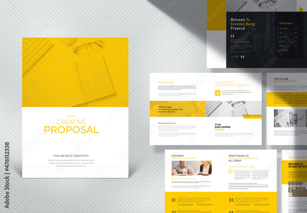 Creative Project Proposal Stock Template | Adobe Stock
