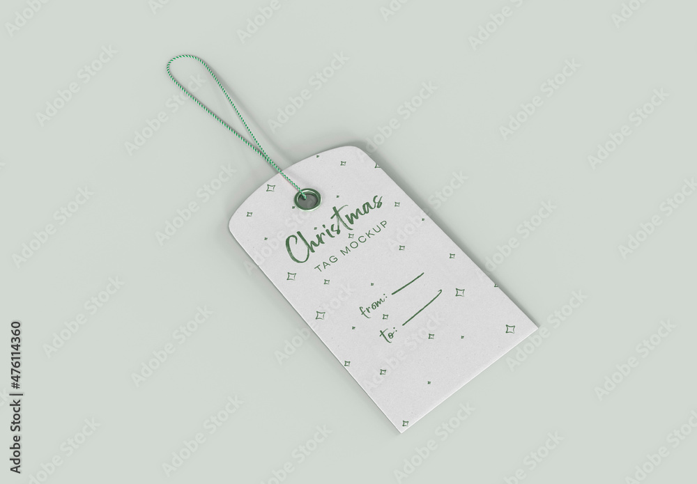 Gift Hang Tag Mockup Stock Template | Adobe Stock
