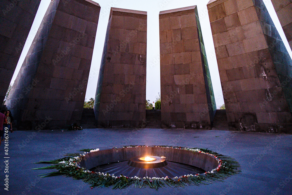 Famous Armenian Genocide Memorial Complex in Yerevan, Armenia Stock ...