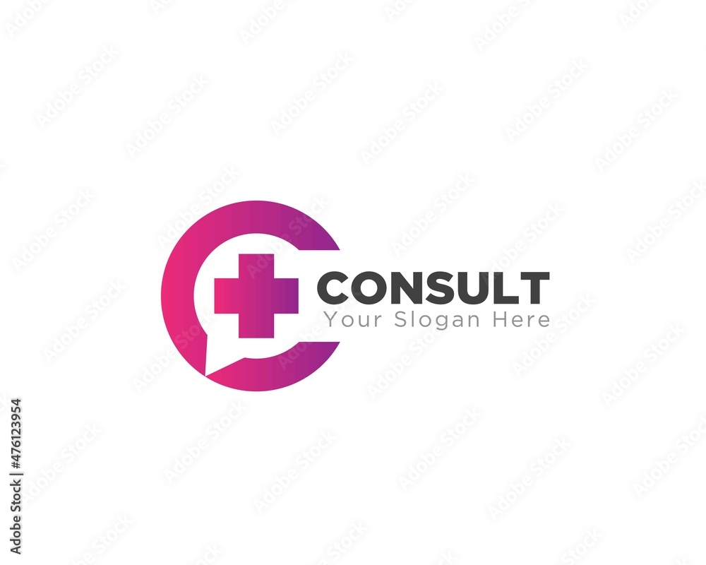 health consulting talk logo designs for medical therapy logo Stock ...
