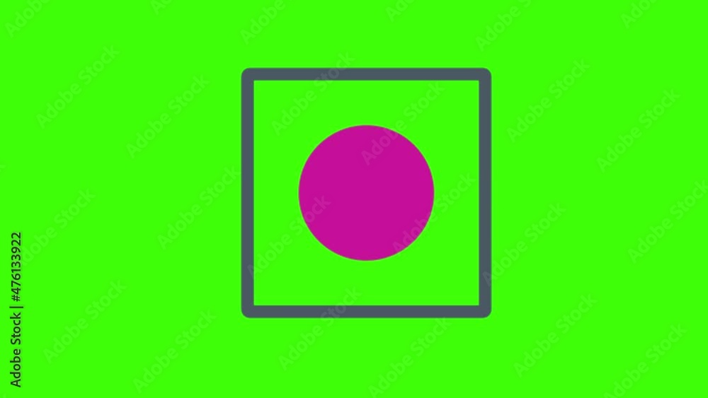 An Animation of an infographic icon on a green screen background for ...