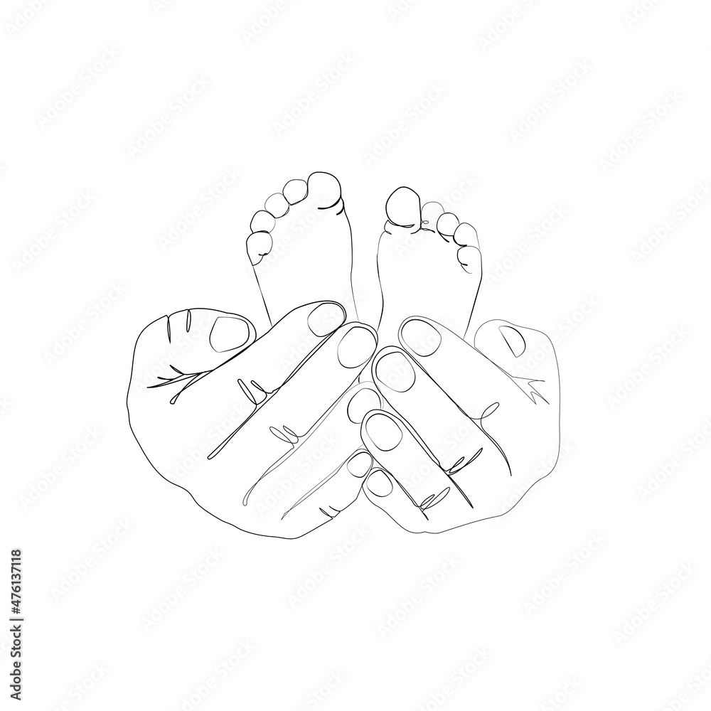 Baby Feet Drawing