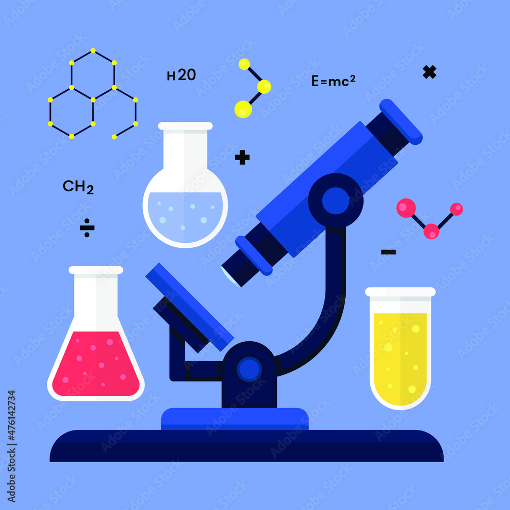 World science day background design template Stock Vector | Adobe Stock