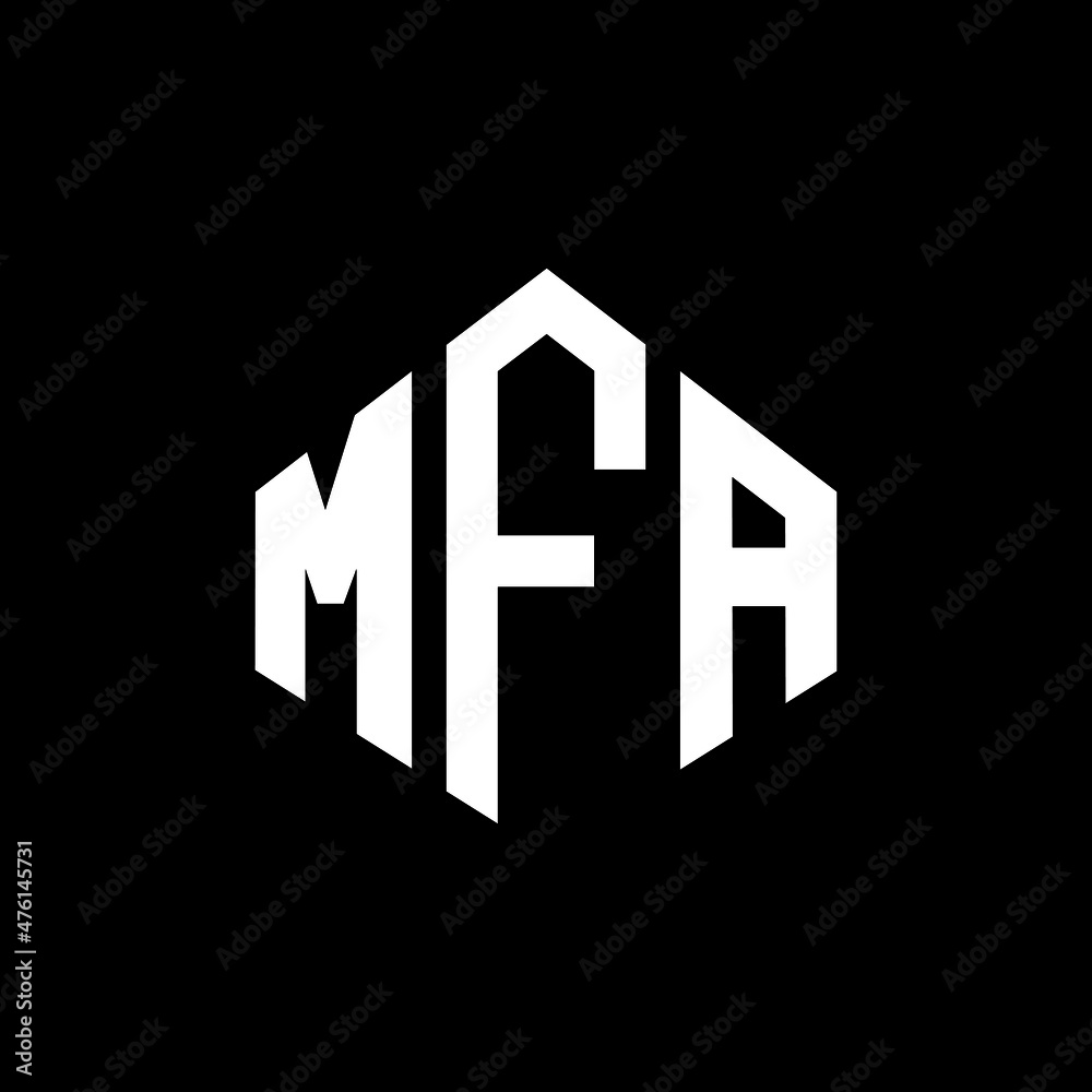 MFA letter logo design with polygon shape. MFA polygon and cube shape ...