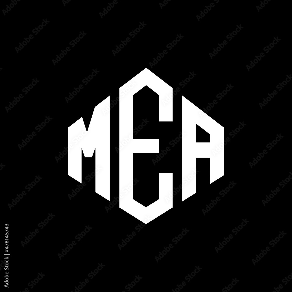 MEA letter logo design with polygon shape. MEA polygon and cube shape ...