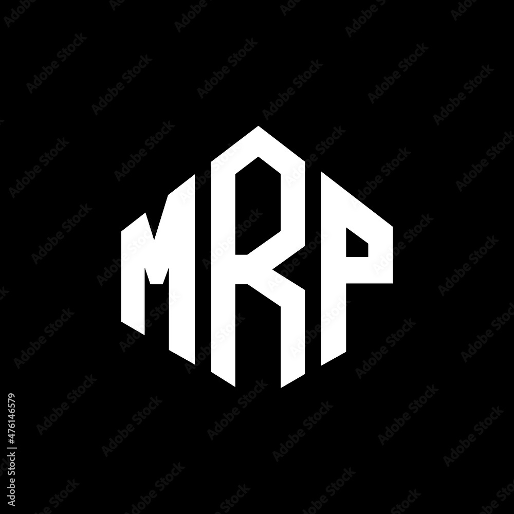MRP letter logo design with polygon shape. MRP polygon and cube shape ...