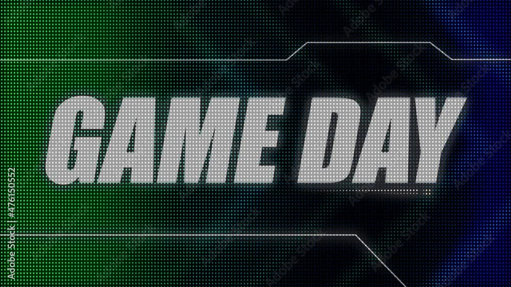 2D animated motion graphics design of a flashing lightboard style ...