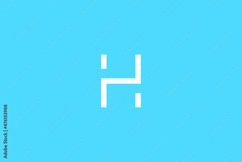 New and Modern H letter with minimalistic look. Professional artwork ...