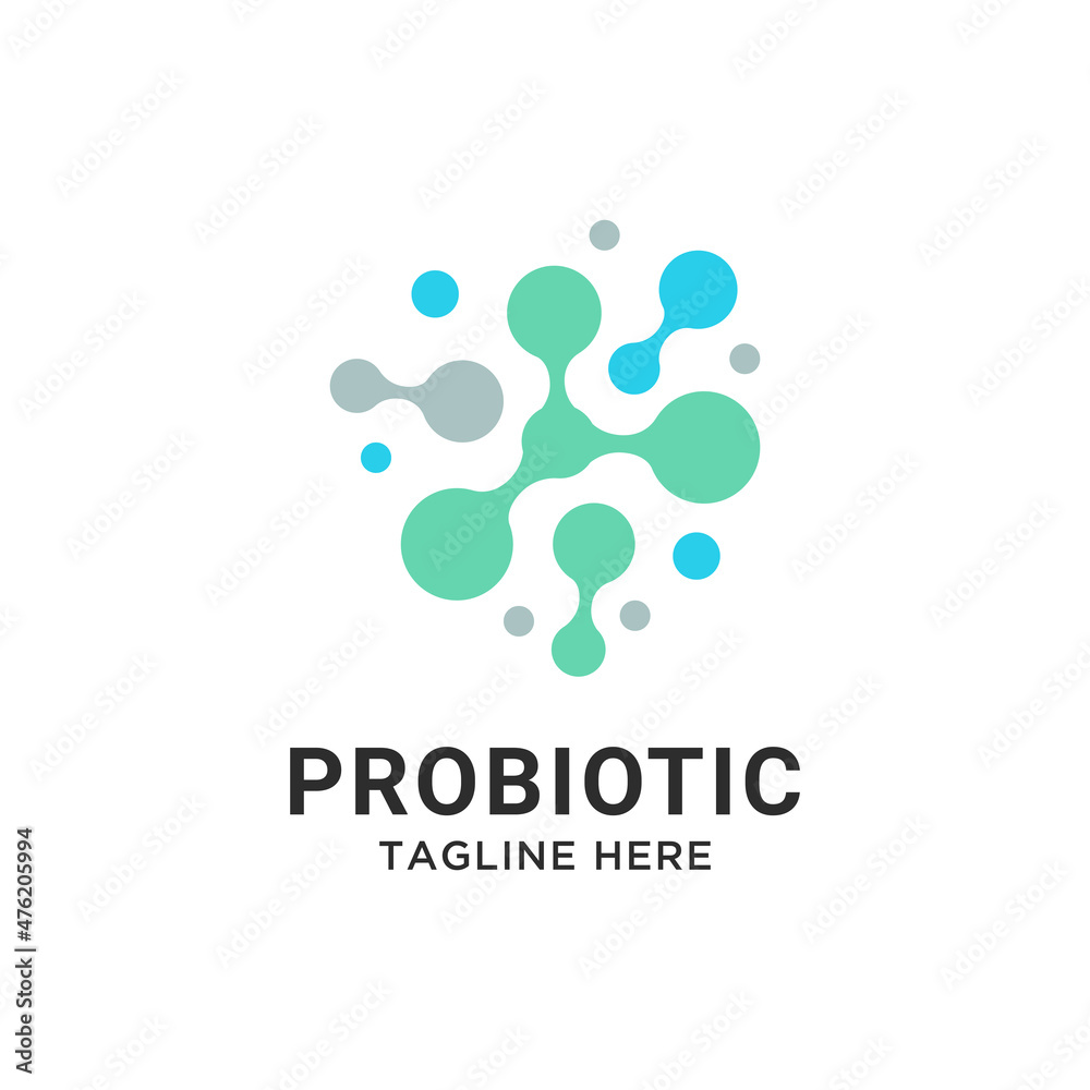 microbiology logo design simple vector Stock Vector | Adobe Stock