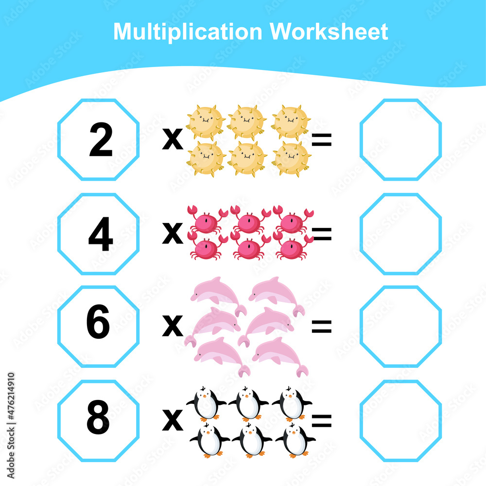Multiplication Worksheet for children. Counting math worksheet ... Multiplication Worksheet for children. Counting math worksheet ...