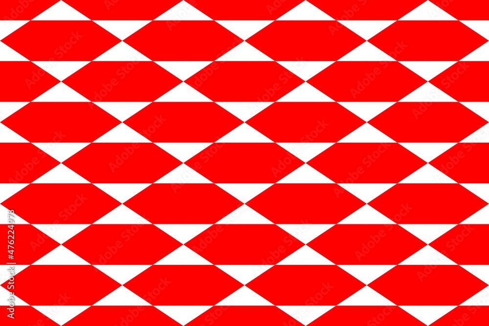 Geometric pattern in the colors of the national flag of Indonesia. The ...