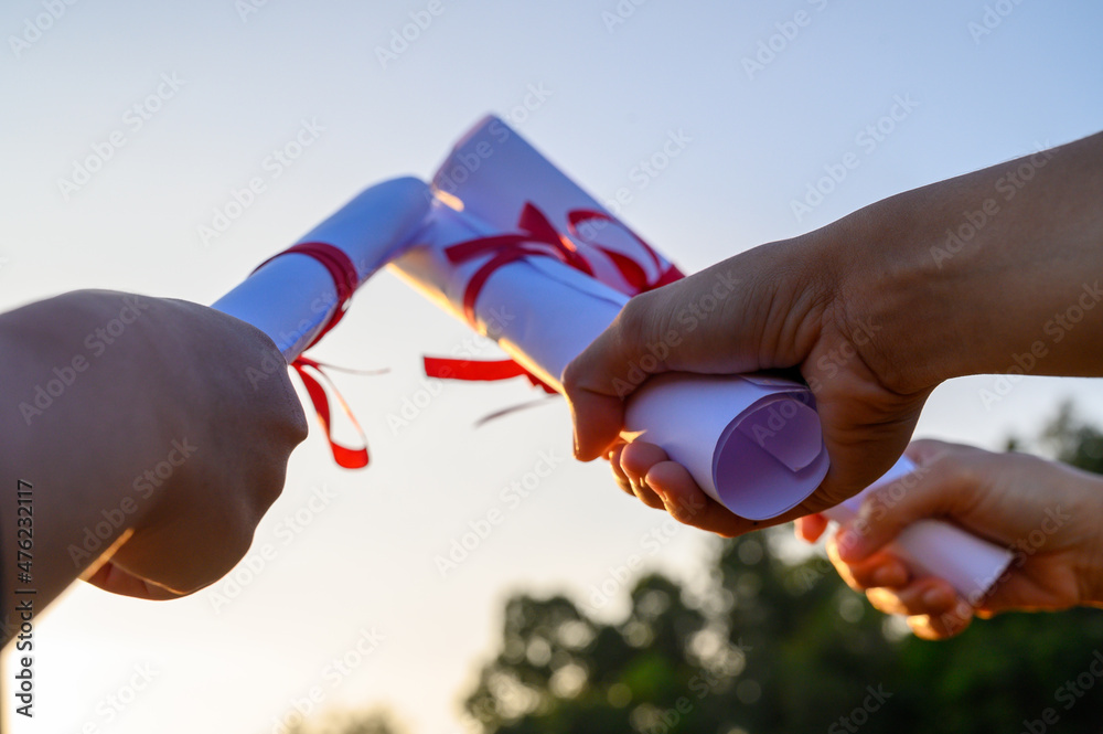 Graduation. Congratulations on the day of graduation at the university ...