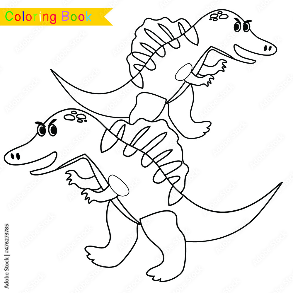 Coloring Page Dinosaurs Edition. Dinosaurs Color Book. Dinosaurs ...