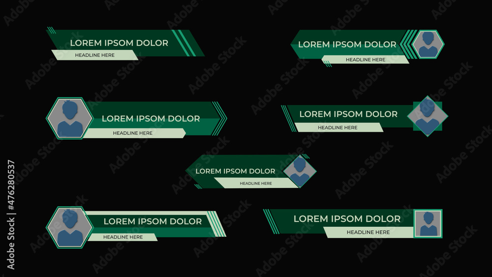 Elegant Lower Thirds Stock Template | Adobe Stock
