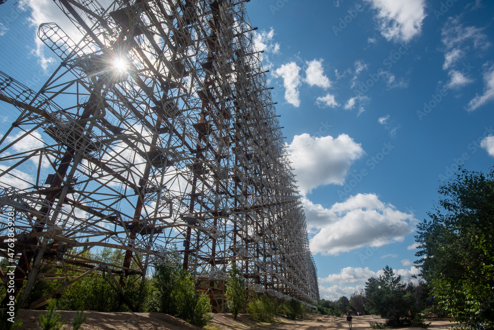 The DUGA radar system in Chernobyl, Ukraine, formerly Russia. The radar ...