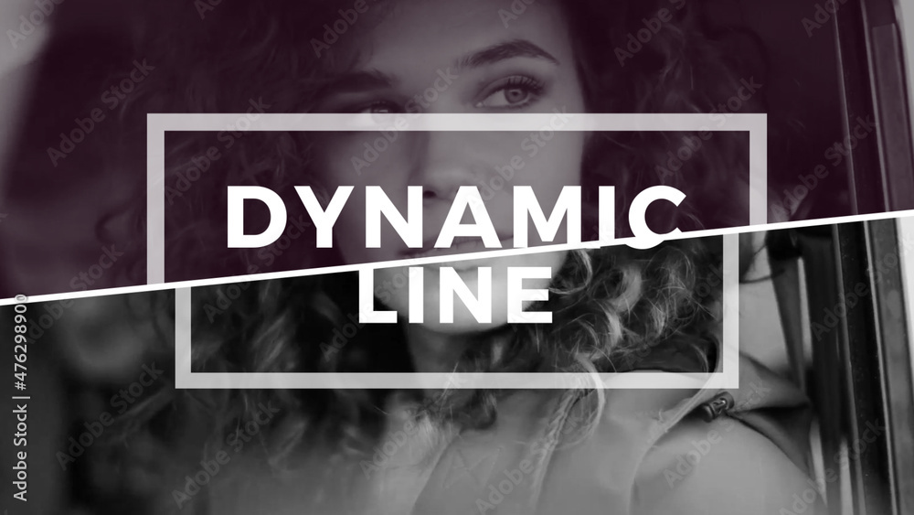 Dynamic Line Media Reveal Stock Template | Adobe Stock