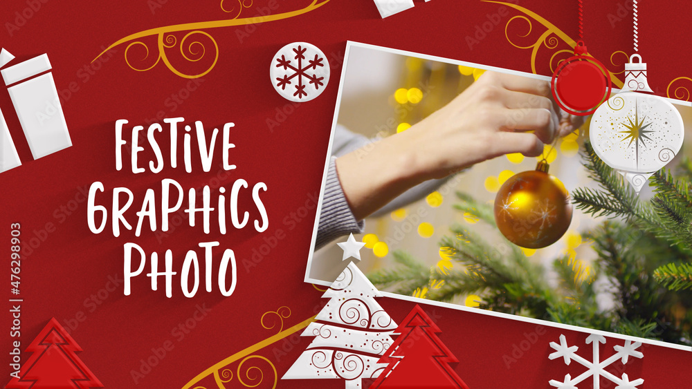 Festive Graphics Photo Album Stock Template | Adobe Stock