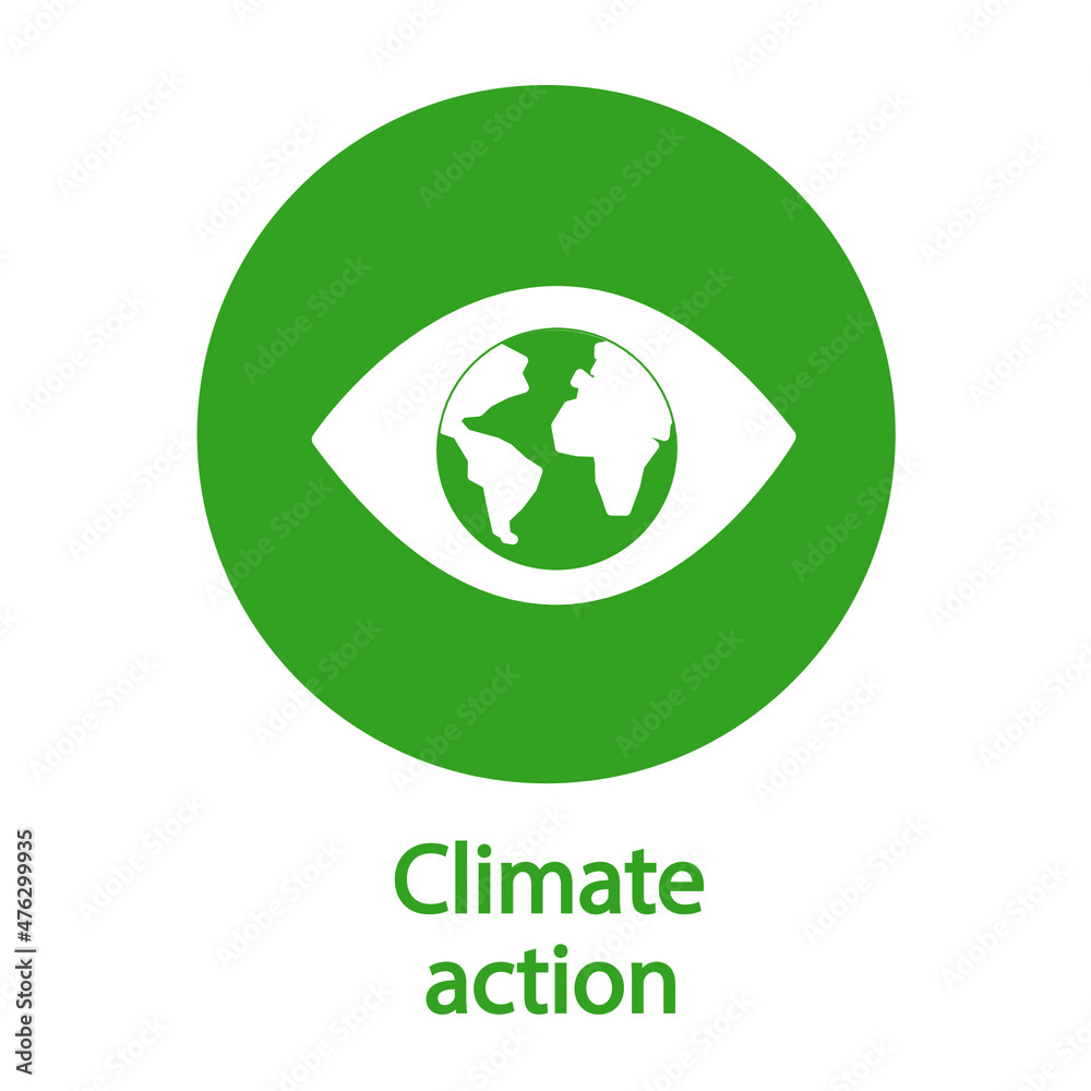 Climate Action Icon - Goal 13 out of 17 Sustainable Development Goals ...