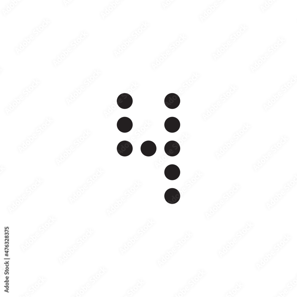 nine circle number 4 simple symbol logo vector Stock Vector | Adobe Stock