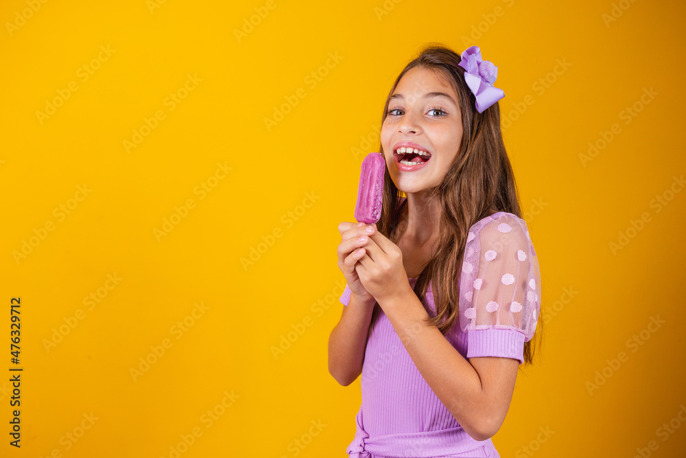 Woman Eating Popsicle
