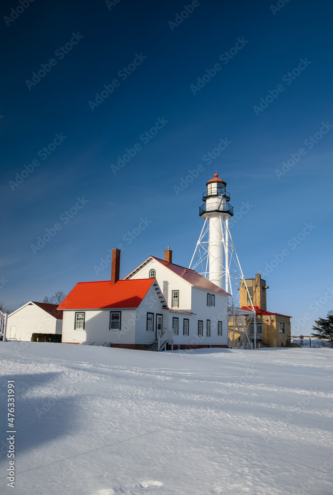 White fish point light house and Great Lakes Shipwreck Museum in ...