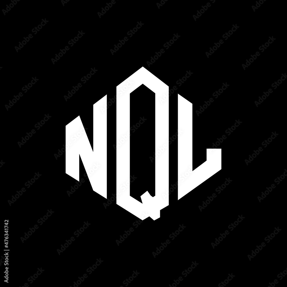 NQL letter logo design with polygon shape. NQL polygon and cube shape ...