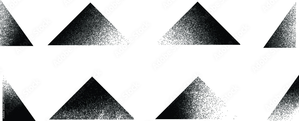 Distorted geometric shape . Minimal art design . Noise destroyed logo ...