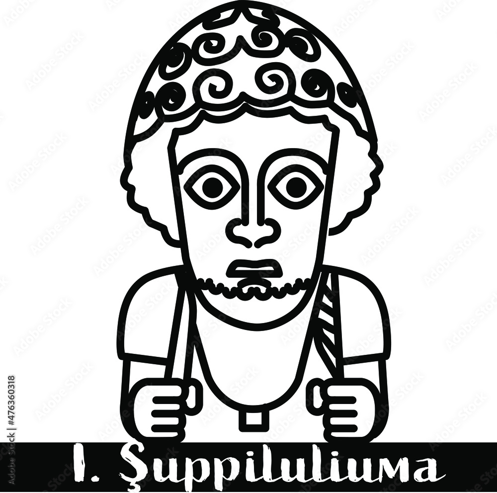 3,000 year old sculpture of King Suppiluliuma of Hittite Empire Stock ...