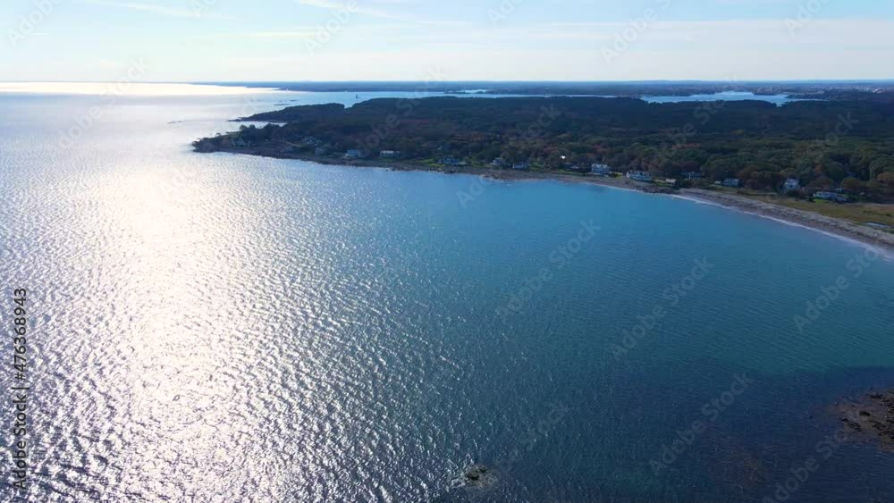 Vidéo Stock Seapoint aerial view between Seapoint Beach and Crescent ...