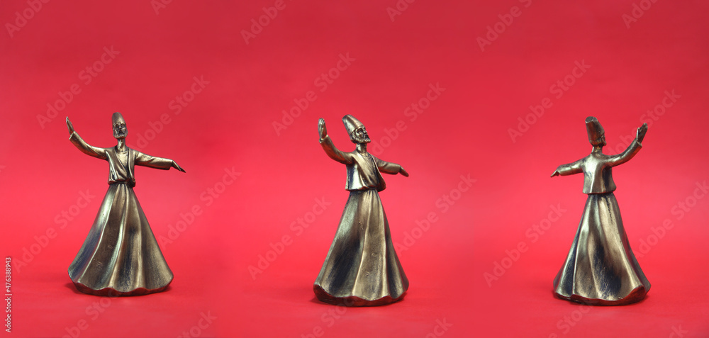 An sculpture of a Sema dancer, Sema dance symbol that presents Turkish ...