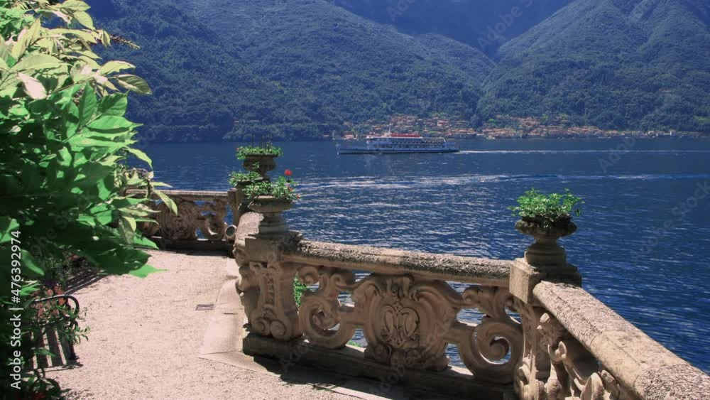 Fantastic view from the gardens of Villa del Balbianello on Lake Como ...