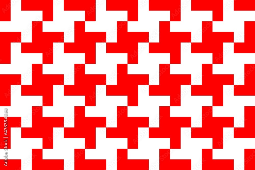 Geometric pattern in the colors of the national flag of Indonesia. The ...