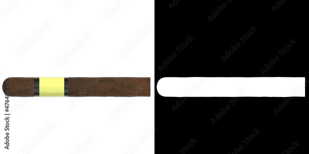 3D rendering illustration of a cigar Stock Illustration | Adobe Stock