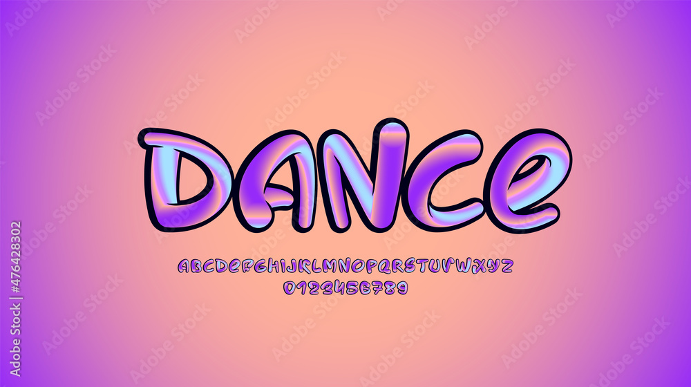 Multi colored cursive font, handwritten purple script alphabet ...