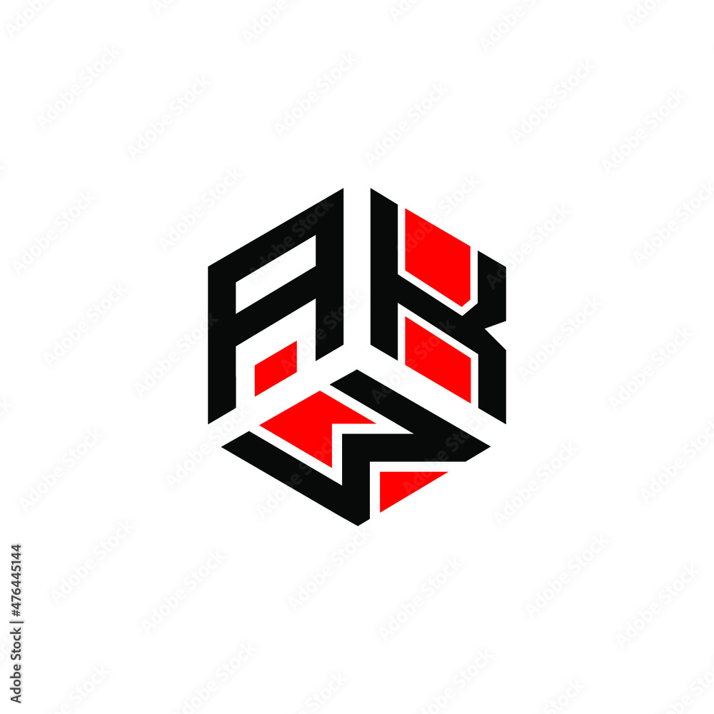 AKW letter logo design on white background.AKW creative initials letter ...