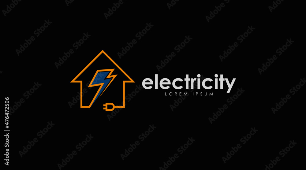 Electricity Logo Design Concept Vector. Electronic Logo Template Vector ...