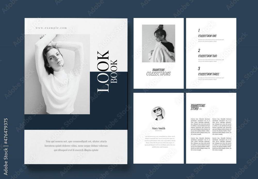 Fashion Lookbook Layout Stock Template | Adobe Stock