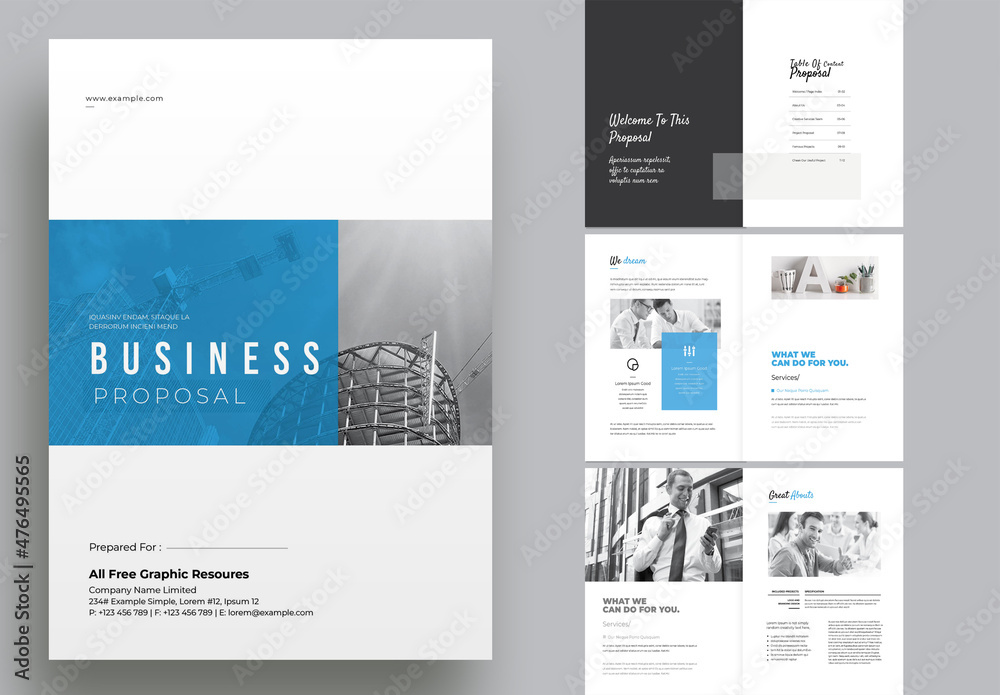 Minimal Creative Business Proposal Layout Stock Template | Adobe Stock