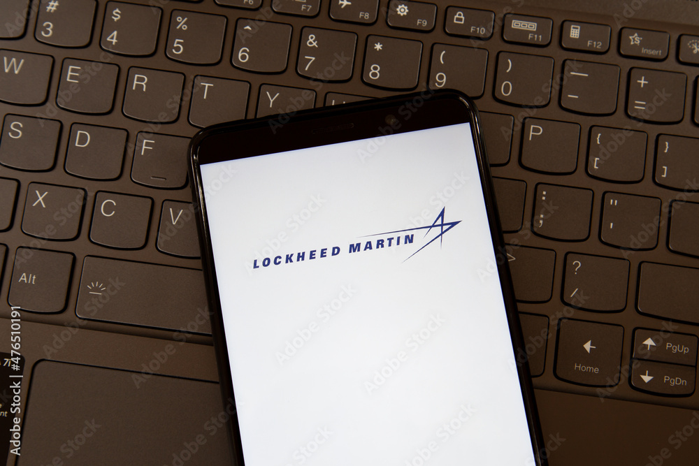 Toronto, On, Canada - December 19, 2021: Lockheed Martin logo on ...