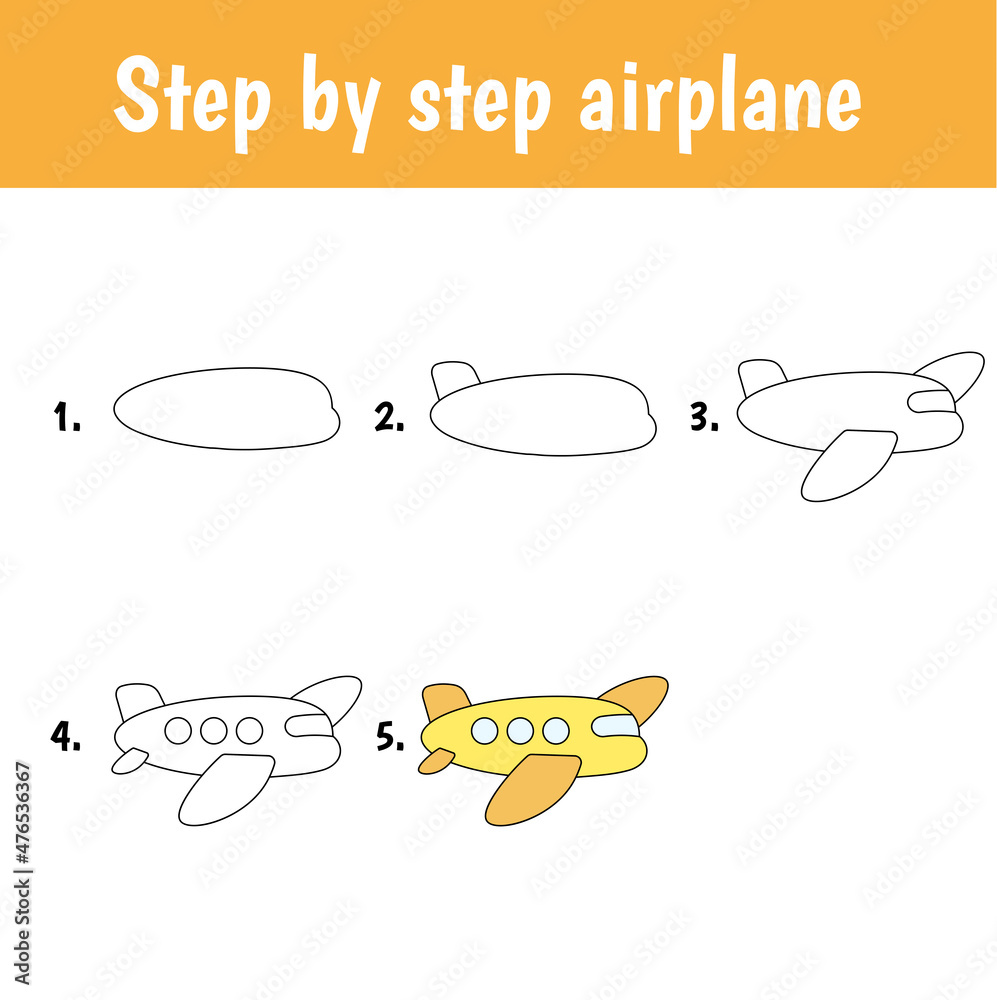 Drawing tutorial for kids. Easy level. Education sheets. How to draw ...