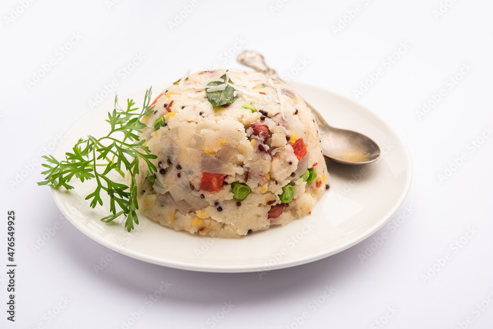 Upma, uppumavu or uppittu Stock Photo | Adobe Stock