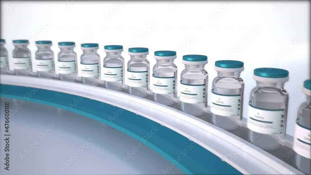 Mass production of coronavirus covid-19 vaccine. Manufacturing the ...