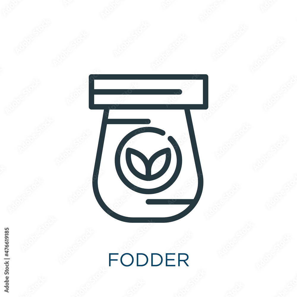 fodder thin line icon. feed, business linear icons from food concept ...