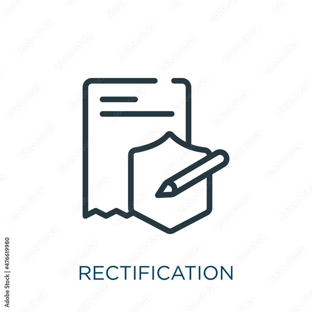 Vetor de rectification thin line icon. motor, vehicle linear icons from ...