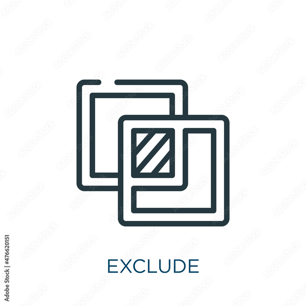 exclude thin line icon. not, law linear icons from geometric figure ...
